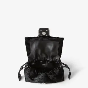 Fendi Baguette® Soft Small Black Cavallino Leather Mini-bag
